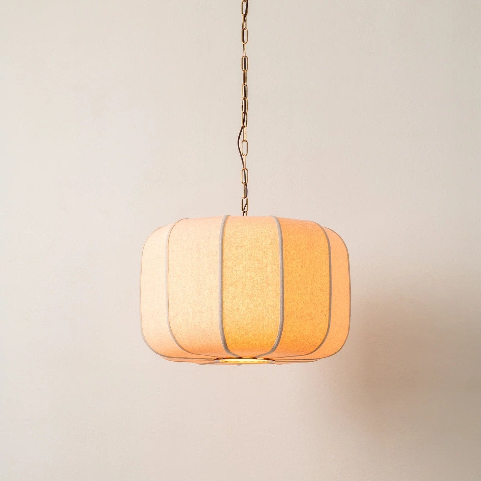Lumi Linen Drum Lamp – UrbanGharStudio
